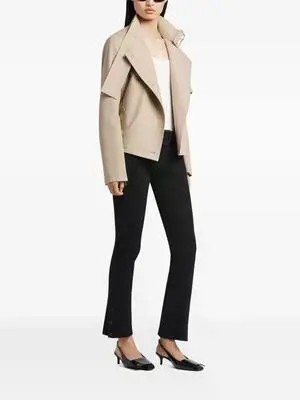 COURREGES Buckle-detail Button Trench Jacket - Neutrals