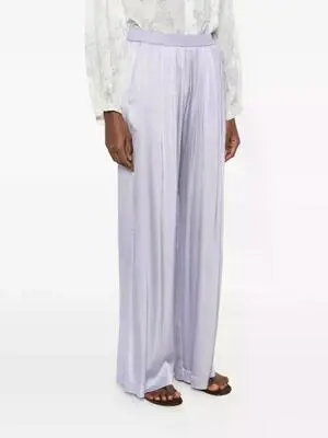 FORTE_FORTE Elasticated-waistband Trousers - Purple