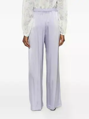 FORTE_FORTE Elasticated-waistband Trousers - Purple