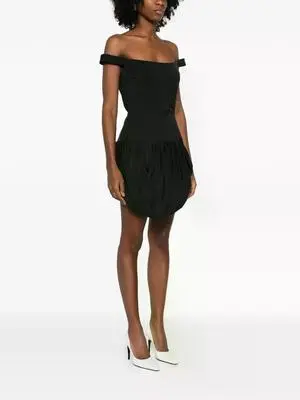 Magda Butrym Off-shoulder Gathered Mini Dress