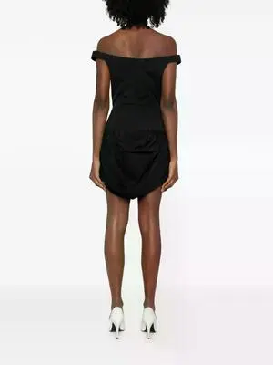 Magda Butrym Off-shoulder Gathered Mini Dress