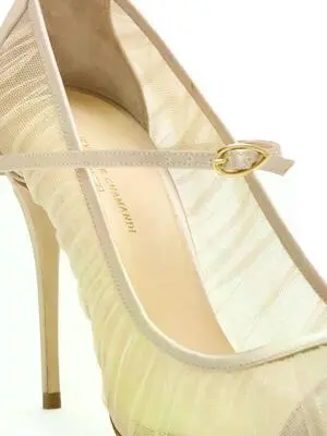 Jennifer Chamandi Lorenzo Tulle Strap Pumps