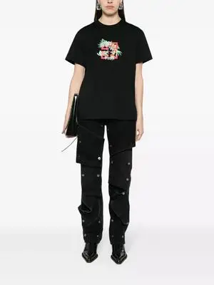 Givenchy 4g Flowers Print T-shirt