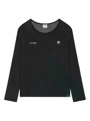 COURREGES Logo Long-sleeve Top