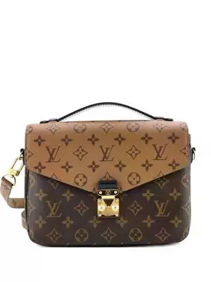 LOUIS VUITTON Pochette Metis Reverse Monogram Canvas Crossbody Bag - Brown