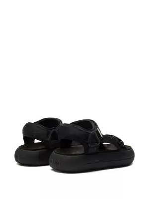Moon Boot Logo-strap Platform Sandals - Black