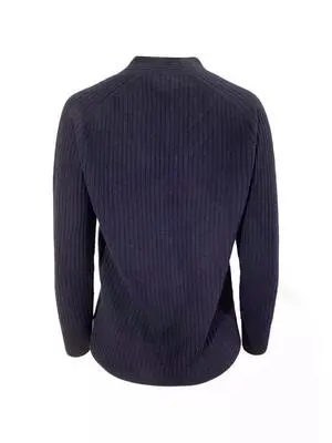 Iris & Ink V-neck Ribbed Sweater
