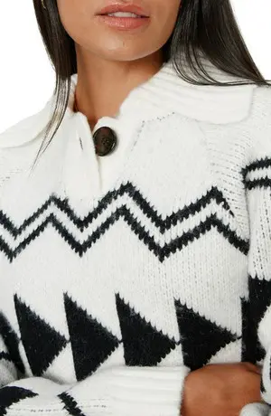Sanctuary Below Zero Printed Sweater