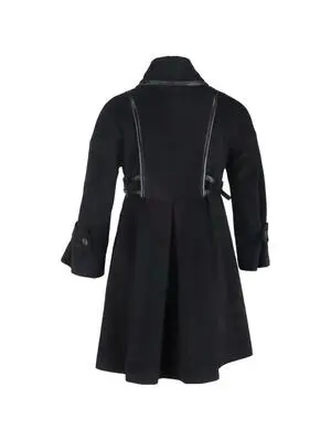Sportmax Leather-trim Wool Coat