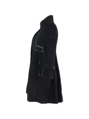 Sportmax Leather-trim Wool Coat
