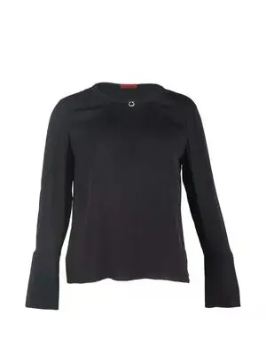 BOSS Ring-embellished Long-sleeve Top