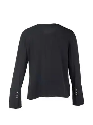 BOSS Ring-embellished Long-sleeve Top