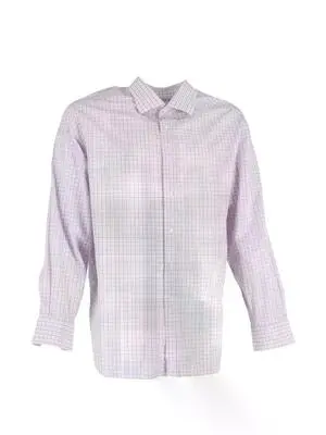 Giorgio Armani Check-pattern Long-sleeve Shirt