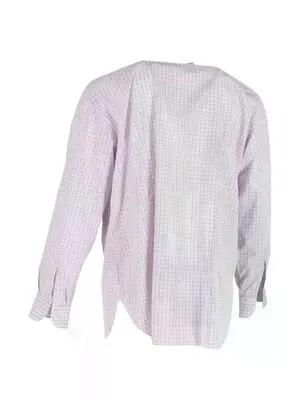Giorgio Armani Check-pattern Long-sleeve Shirt