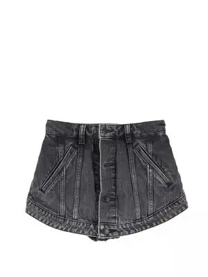 ALEXANDER WANG Buttoned Denim Skort