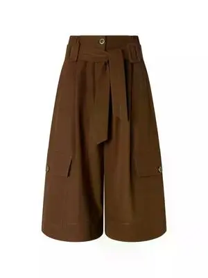 Pinko Tie Belt Cotton Shorts