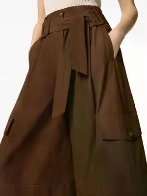 Pinko Tie Belt Cotton Shorts