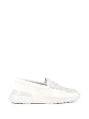 TOD'S Croc-embossed Leather Loafers