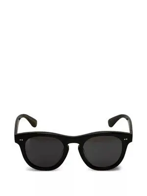 Oliver Spencer Round Frame Sunglasses - Black