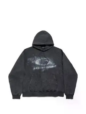 Balenciaga Crayon Loop Logo Hoodie Grey