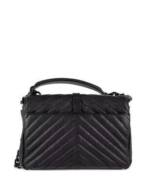 Saint Laurent Medium College Chevron-quilted Shoulder Bag