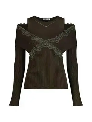 VAILLANT Split Lace Long-sleeve Top