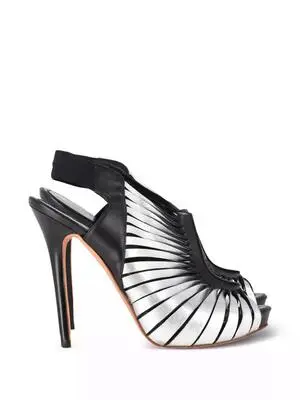 Alexander McQueen Peep-toe Slingback Pumps