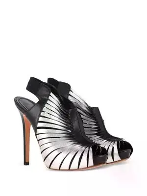 Alexander McQueen Peep-toe Slingback Pumps