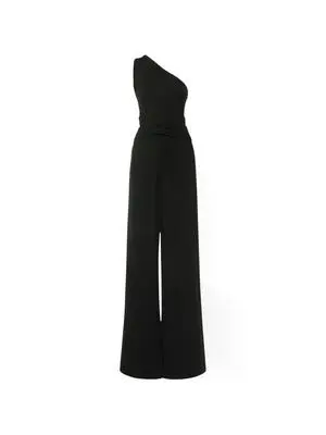 Michael Kors Single-shoulder Jumpsuit - Black