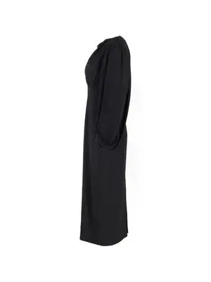 EMILIA WICKSTEAD Long-sleeve Midi Dress - Black