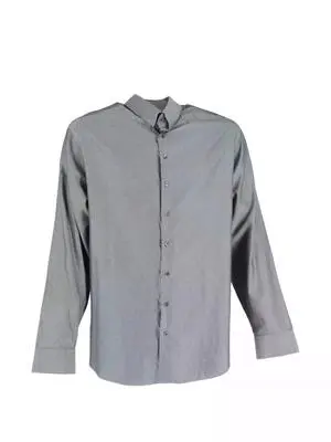 Giorgio Armani Diagonal Striped Long Sleeve Shirt