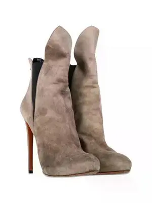 Alaïa Suede Rear-zip Ankle Boots