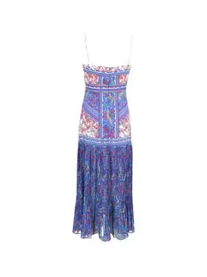 Saloni Printed Midi Dress