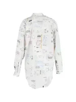 Vetements 2019 Receipt Print Shirt