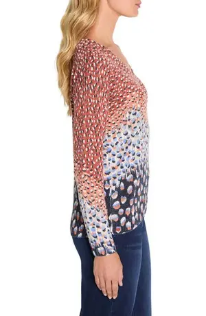 NIC+ZOE V-neck Long Sleeve Sweater