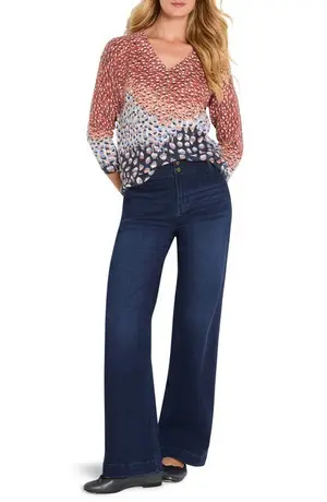 NIC+ZOE V-neck Long Sleeve Sweater