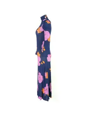 Dodo Bar Or Brigitte Floral Turtleneck Maxi Dress