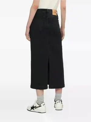 A BATHING APE Denim Maxi Skirt - Grey