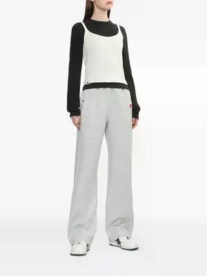 A BATHING APE Embroidered Palazzo Pants - Grey