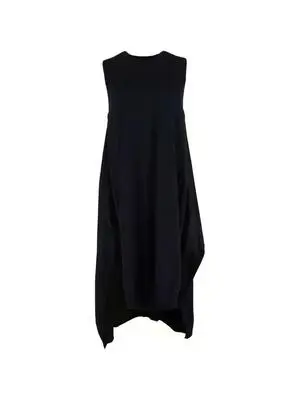 See By Chloé Side-slit Ribbed Midi Dress - Blue