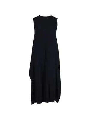 See By Chloé Side-slit Ribbed Midi Dress