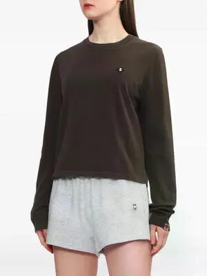 A BATHING APE Long-sleeve Appliqué T-shirt