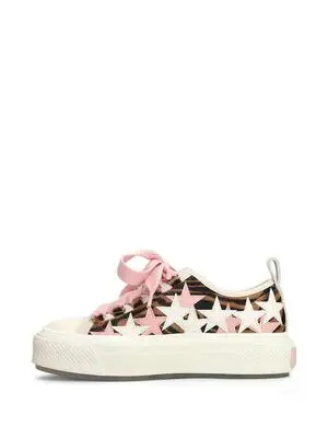 Amiri Star-pattern Lace-up Sneakers - Brown