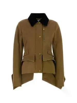 Alexander McQueen Peplum Cotton Jacket