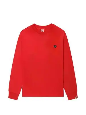 A BATHING APE Heart Badge Sweatshirt - Red