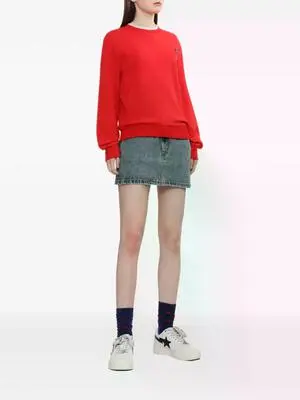 A BATHING APE Heart Badge Sweatshirt - Red