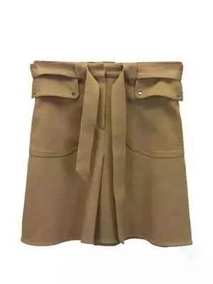 Maje Belted Mini Skirt