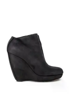 Balenciaga Wedge Suede Ankle Boots