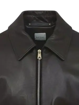 Paul Smith Zipped Leather Jacket