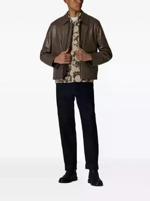 Paul Smith Zipped Leather Jacket